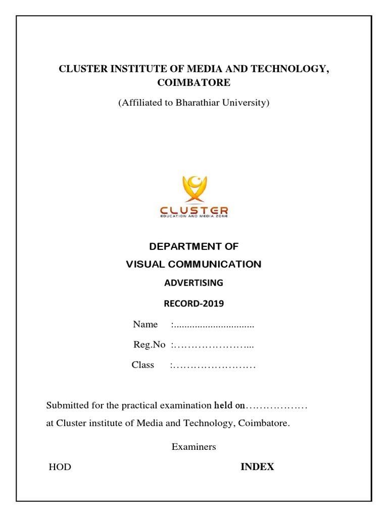 Visual Communication Advertising Record | PDF | Business