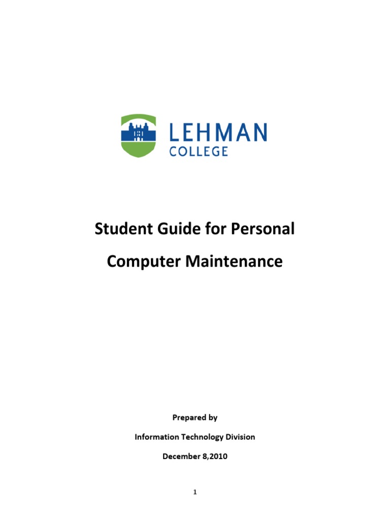 Computer Maintenance PDF | PDF | Digital Technology | Computer Data