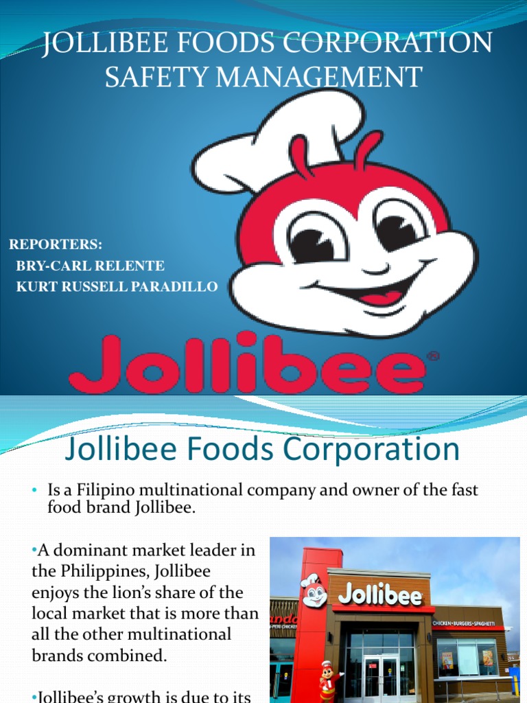 Jollibee Food Safety Management Report | PDF | Occupational Safety And ...