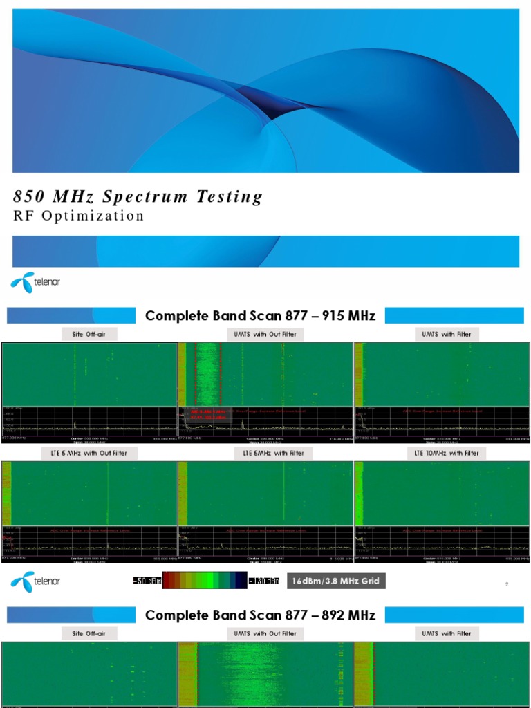 850 Spectrum Analysis | PDF | Lte (Telecommunication) | Broadcast ...