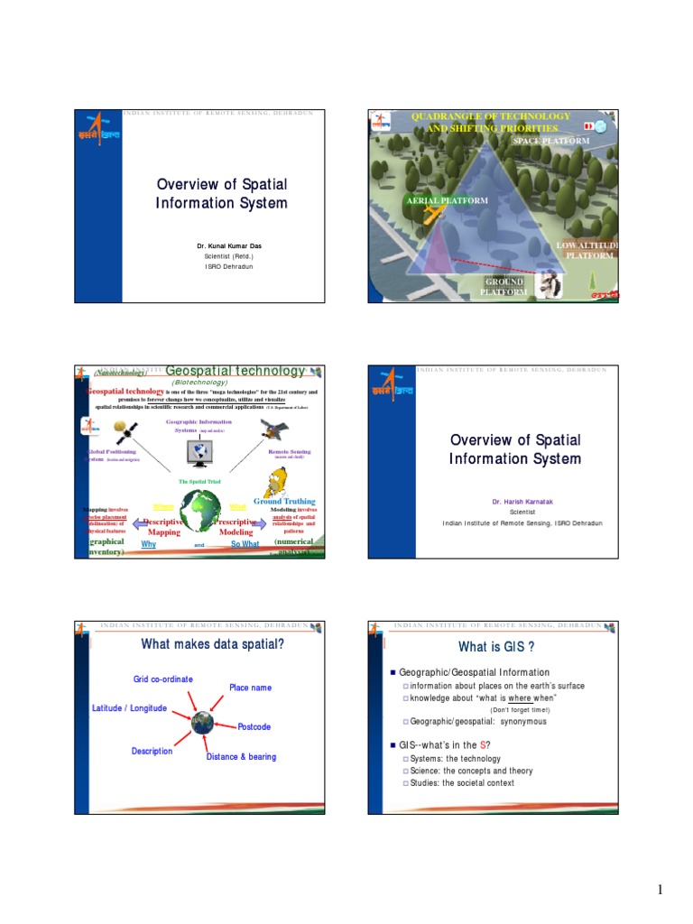 Overview of Spatial Overview of Spatial Information System Information ...