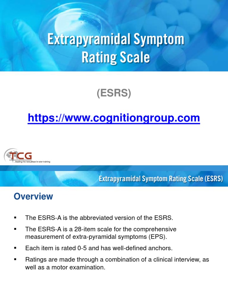 ESRS: Extrapyramidal Symptom Scale | PDF | Neurological Disorders ...