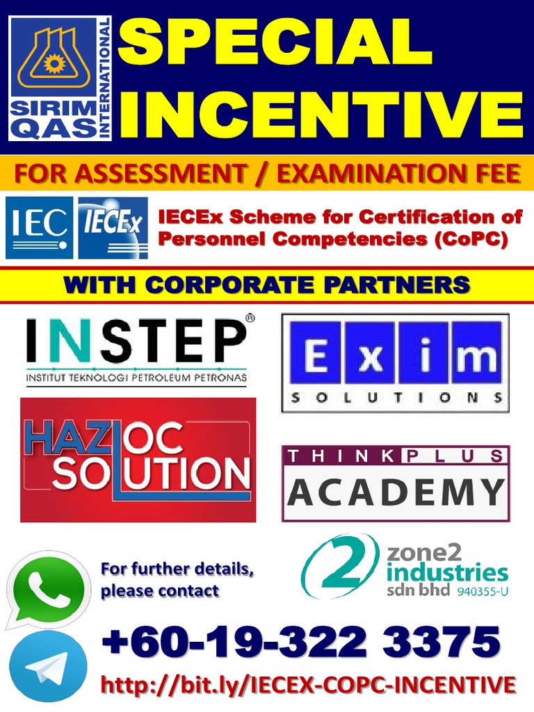 Iecex Copc Special Incentive | PDF