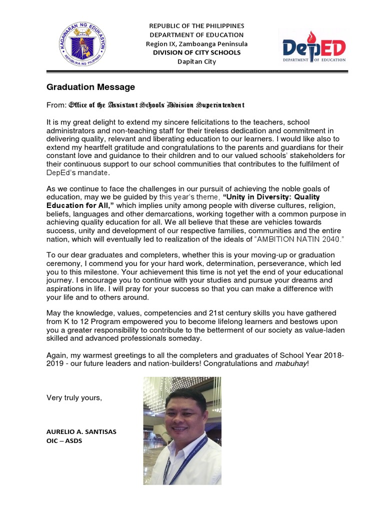 Graduation Message | PDF