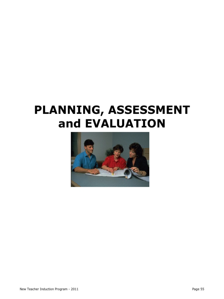 Plan Assess Evaluate PDF | PDF | Educational Assessment | Teachers
