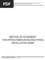 Method Statement For Pipeline Stringing | PDF | Pipe (Fluid Conveyance) | Quality Assurance
