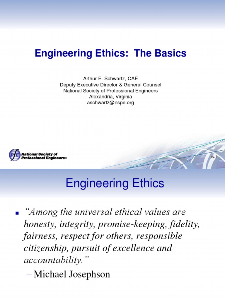 Engineering Ethics: The Basics | PDF | Psychological Concepts ...