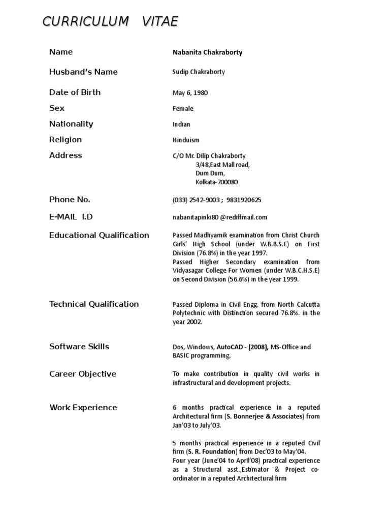 5910latest Resume | PDF | Kolkata | Business