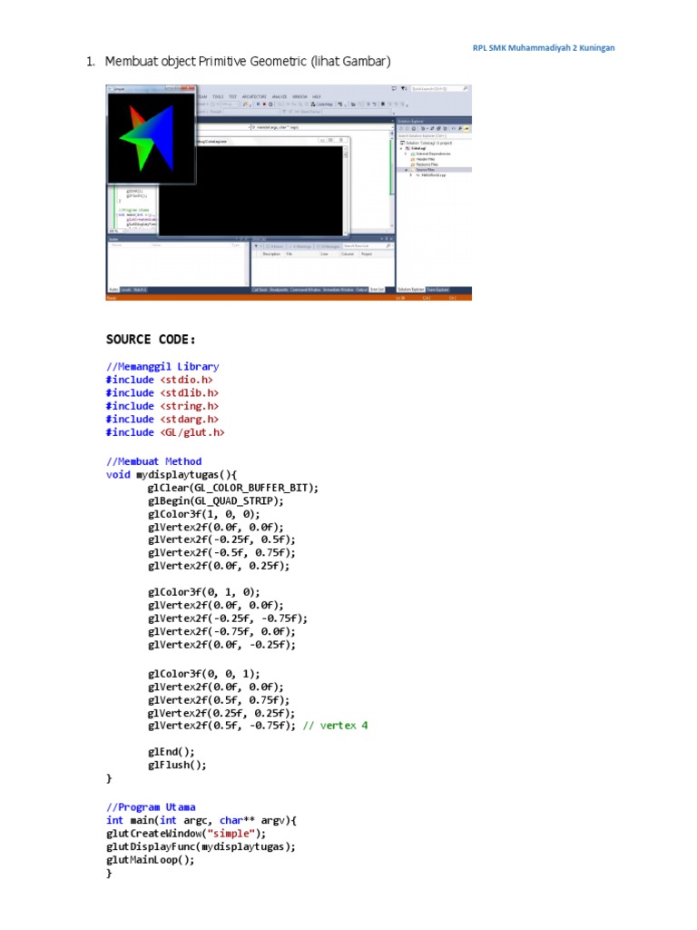 Source Code Pemrograman Grafik | PDF | Computer Programming | Software ...