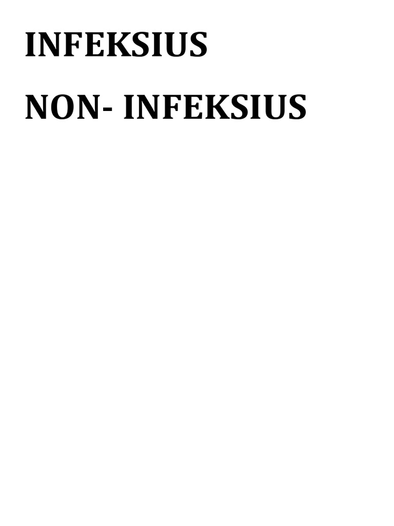Infeksius Non-Infeksius | PDF | Wrinkle | Skin