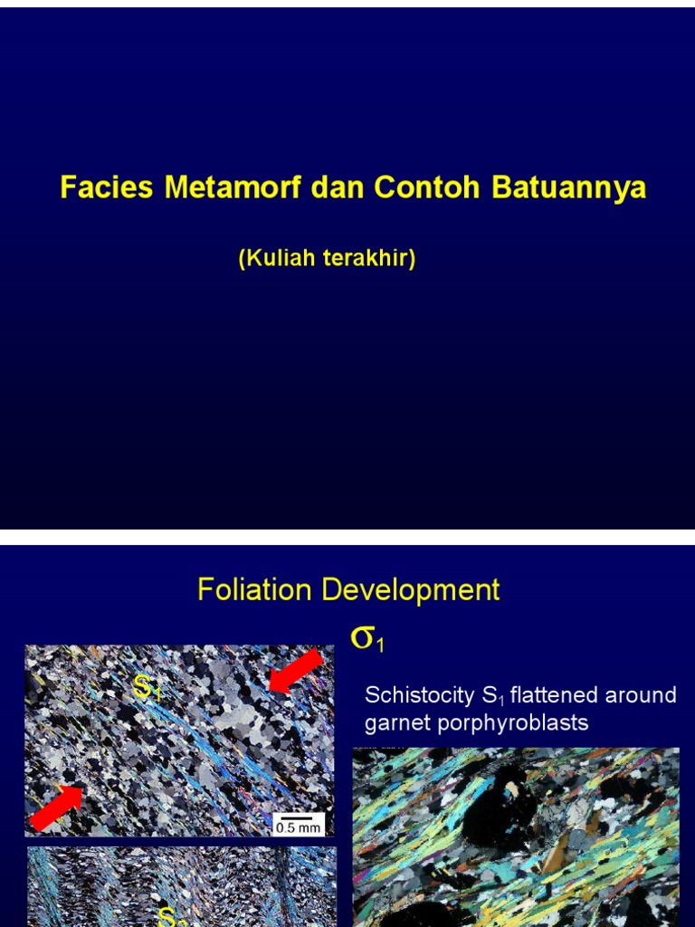 Facies Metamorf Dan Contoh Batuannya: (Kuliah Terakhir) | PDF | Rock ...