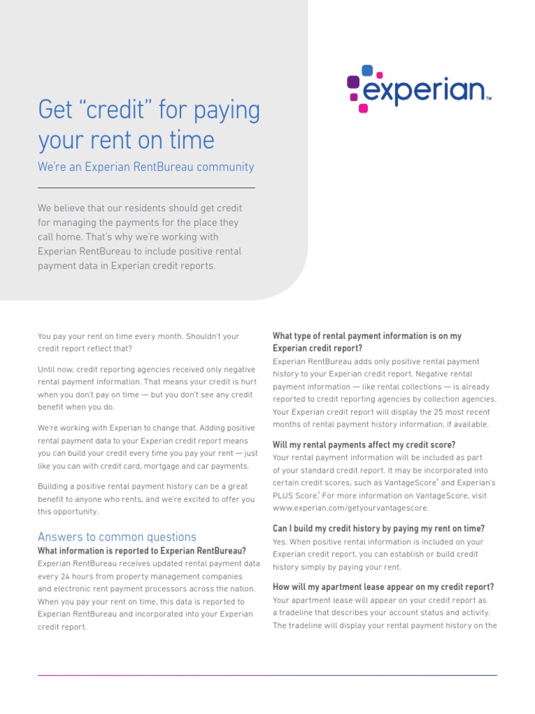 FAQs EXPERIAN | PDF | Credit History | Credit Score