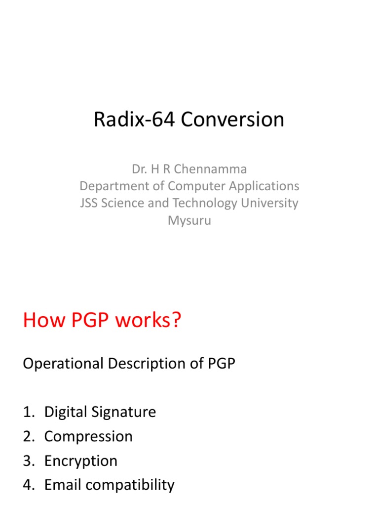 Radix 64 Conversion | PDF | Ascii | Notation