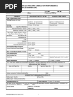 Welder Qualification Test Record Template | PDF | Welding | Construction