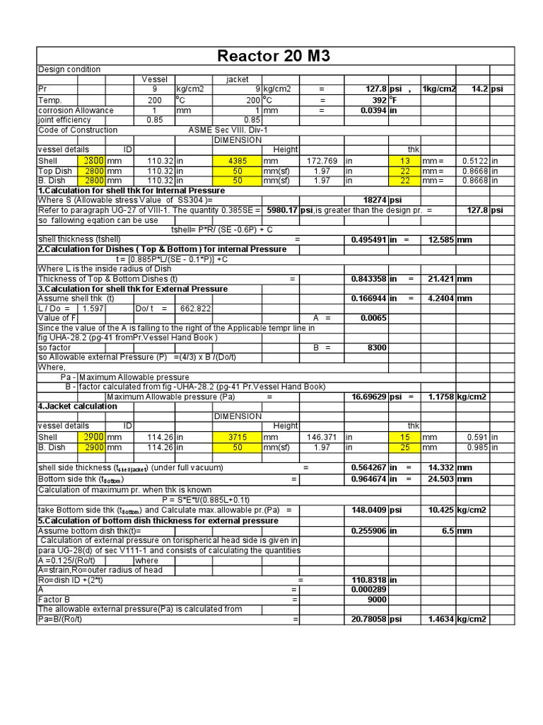 Reactor 20 | PDF | Pressure | Applied And Interdisciplinary Physics
