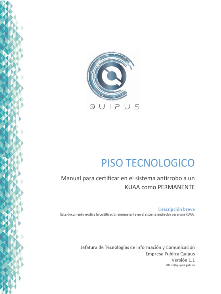 Certificación Antirrobo KUAA | PDF | Contraseña | Servidor (Computación)