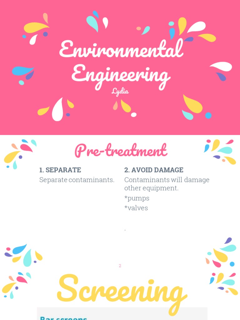 Bar Screen and Grit Chamber Design | PDF