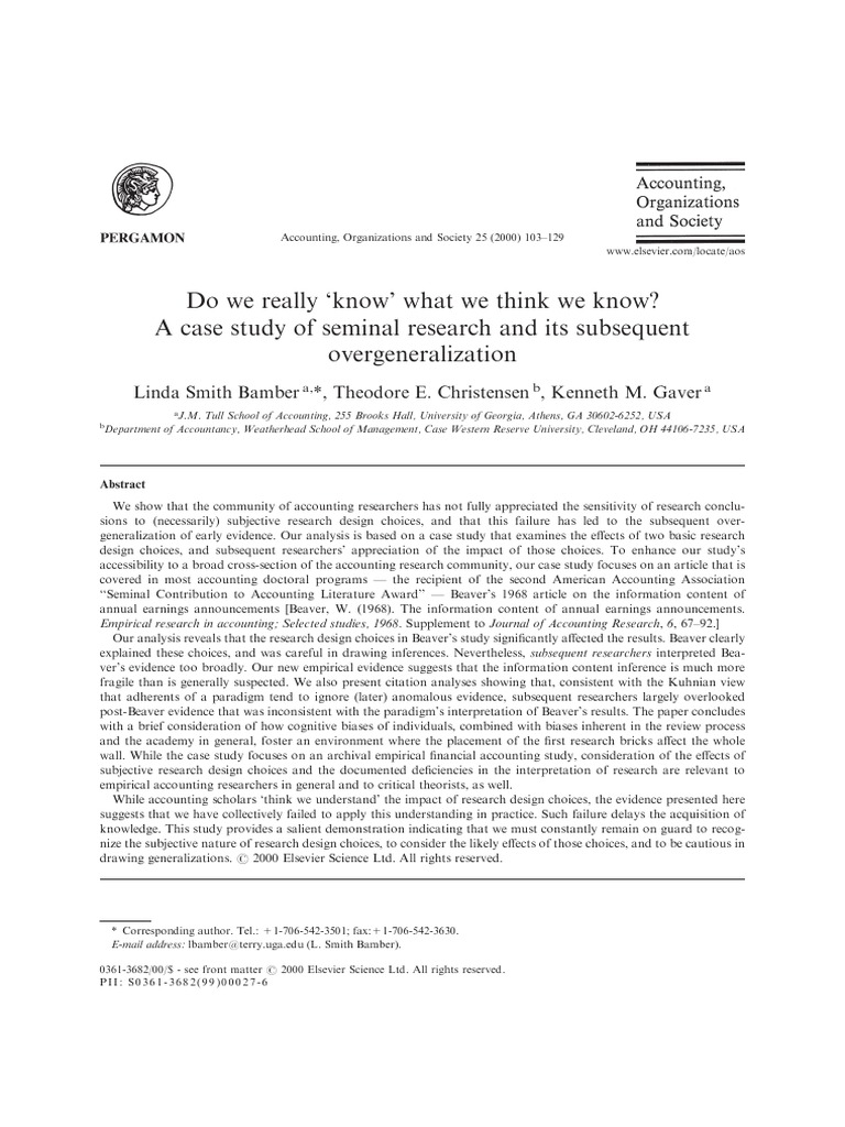 Do We Really Know What We Think We Know | PDF | Paradigm | Stock Market