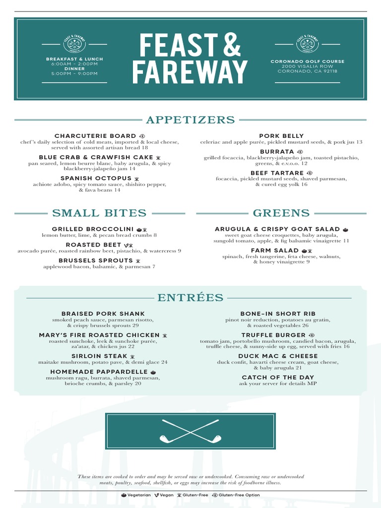 Feast and Fareway Menus | PDF | Salad | Cuisine