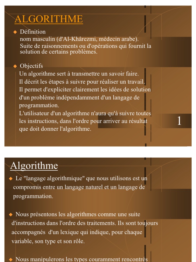 Cours Algorithmique 3 | PDF | Structure de contrôle | Programmation ...