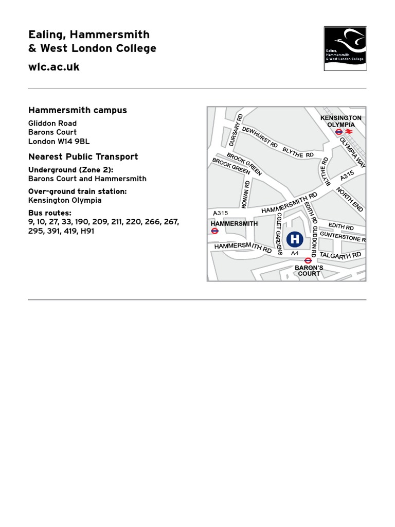 Ealing, Hammersmith & West London College WLC - Ac.uk | PDF | Public ...
