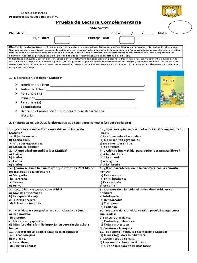 Prueba Matilda | PDF