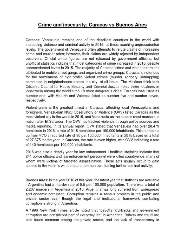 Crime and Insecurity | PDF | Corruption | Crime & Violence