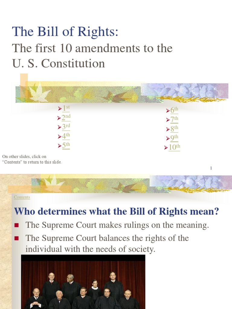 The Bill of Rights:: The First 10 Amendments To The U. S. Constitution ...