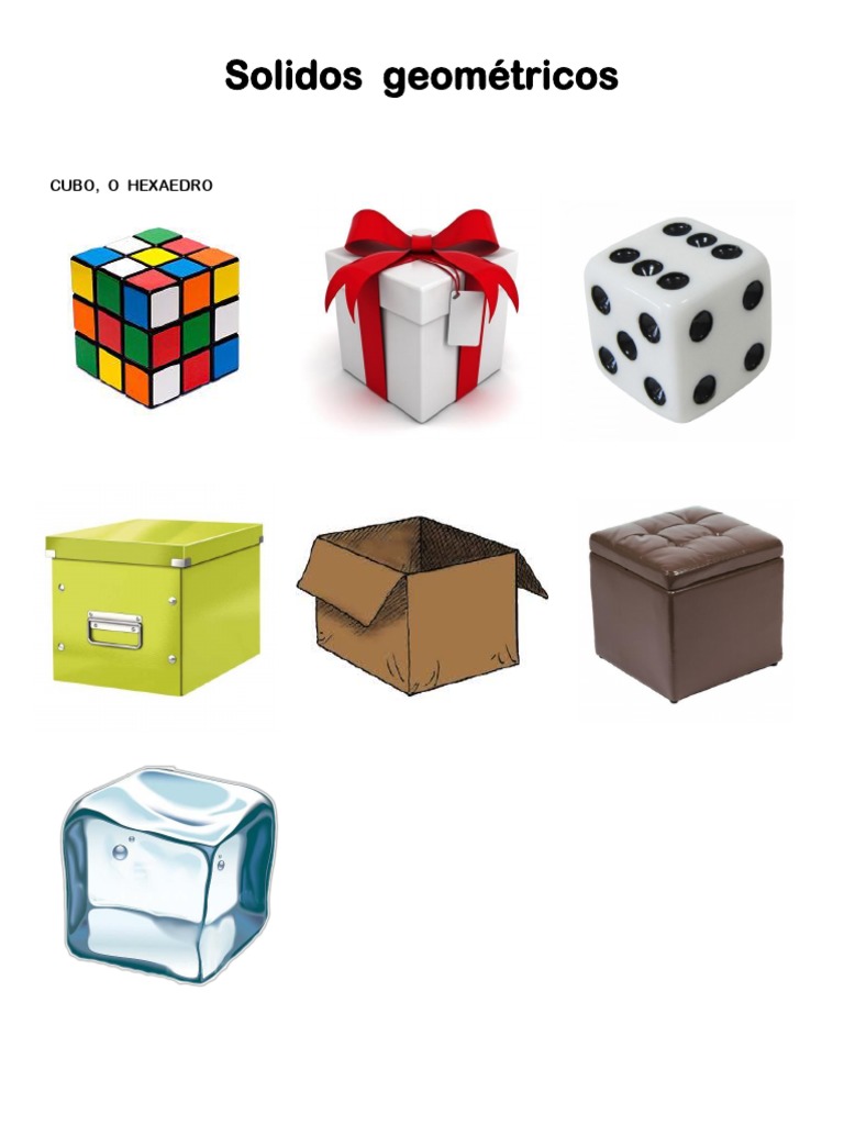 Solidos geométricos: Cubo, O Hexaedro