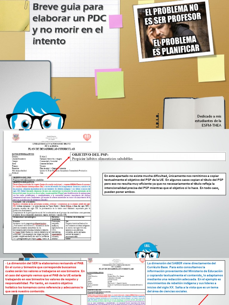 Como elaborar un PDC.pdf | Holismo | Plan de estudios