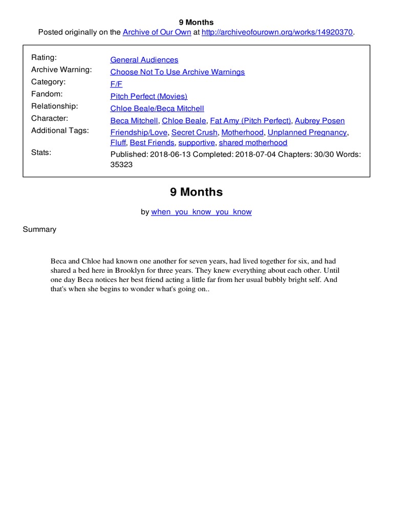 9 Months (Bechloe) | PDF