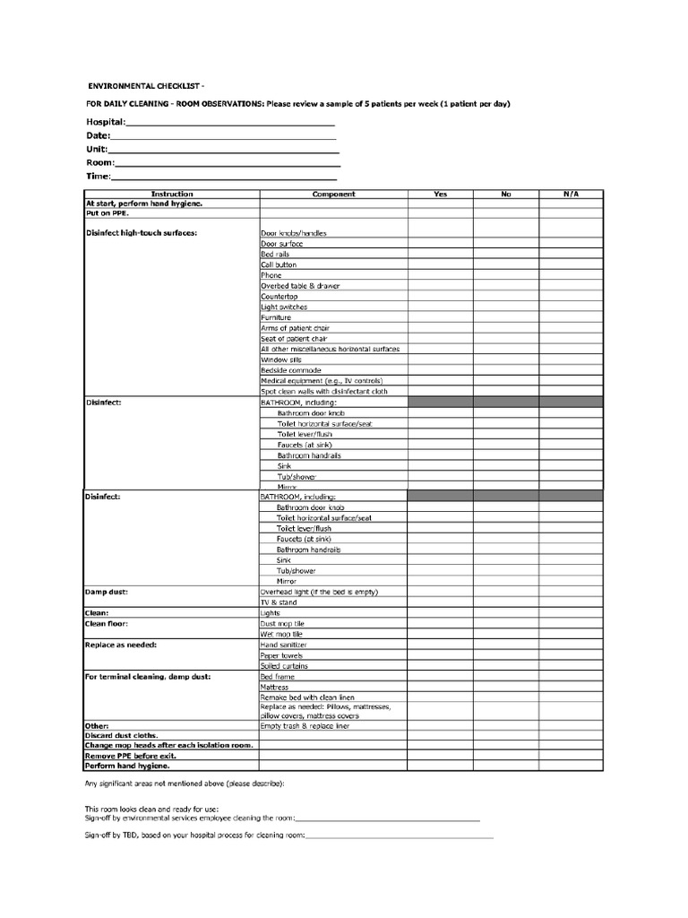 Contoh Form Checklist | PDF