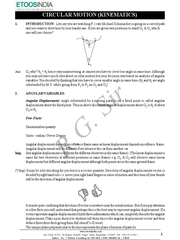 Circular Motion | PDF | Acceleration | Velocity