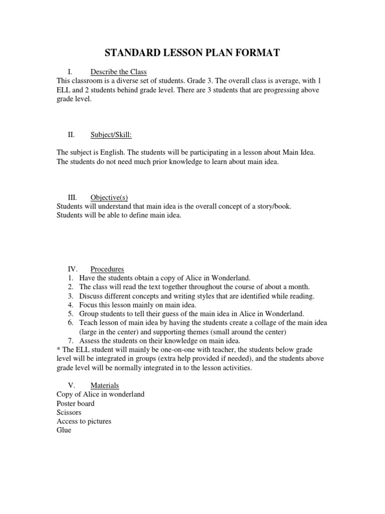 Edu 220 Lesson Plan | Download Free PDF | Educational Assessment ...