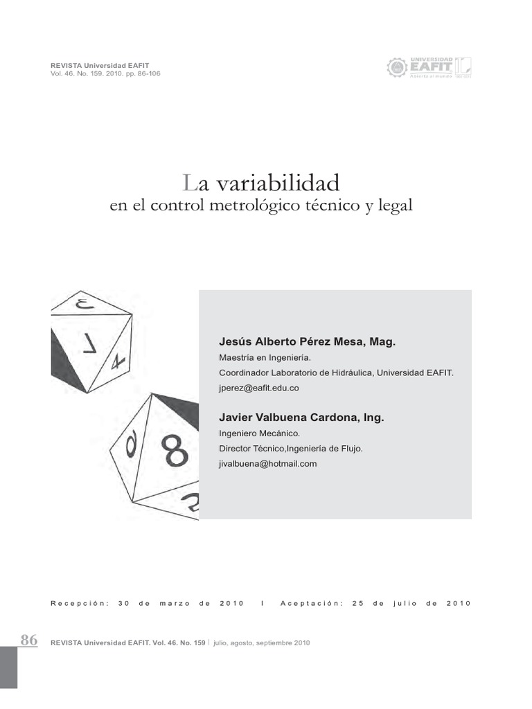 La Variabilidad | PDF | Metrología | Medición