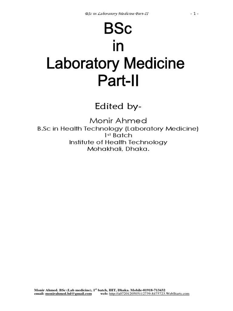 BSC in Lab Medicine Part-II-1 | PDF | Neoplasms | Shock (Circulatory)
