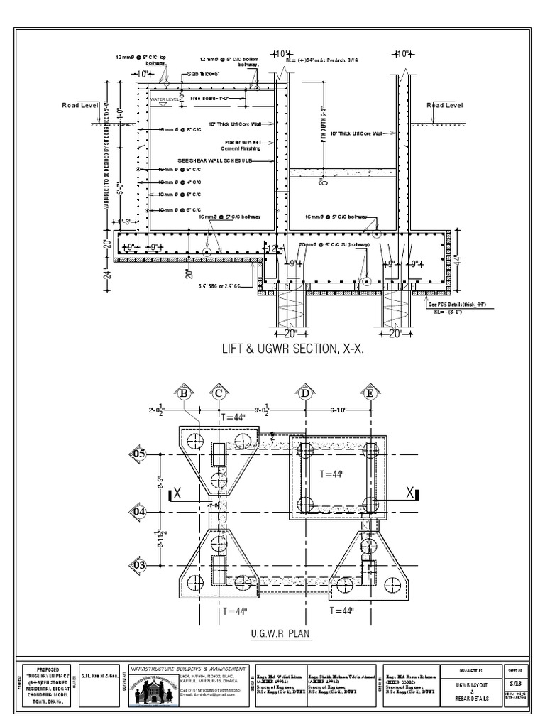 Under Ground Reservoir Details | PDF | Structural Engineering ...