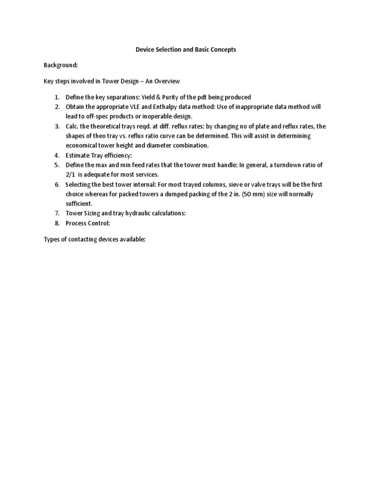 Fractionation Tower | PDF