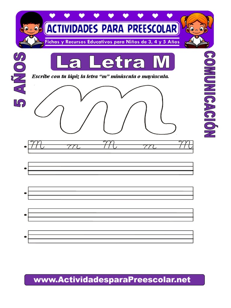 La Letra M Letra M Preescolar Actividades Letra M Letra M