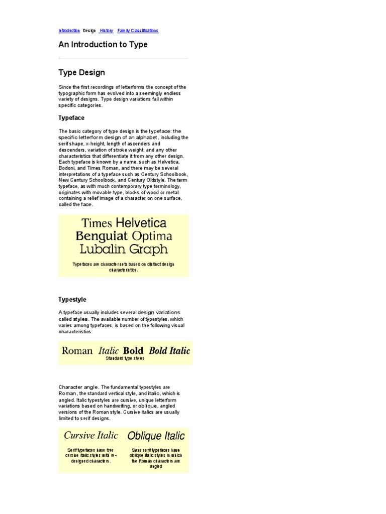 Type Basics Design | PDF | Typefaces | Typography