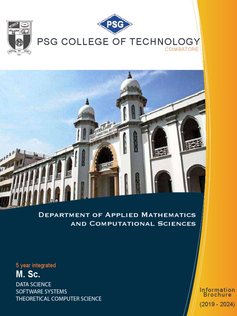 2019 MSC STD Brochure PDF | PDF | Computer Science | Machine Learning