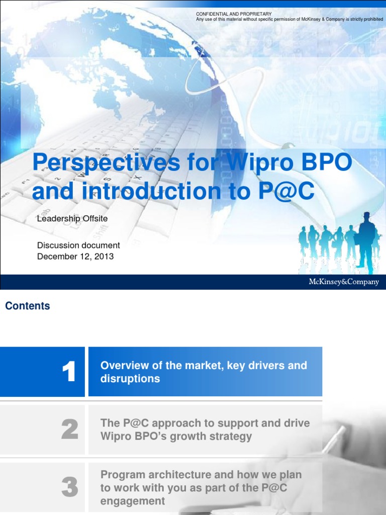 Perspectives For Wipro BPO - Re-Igniting Growth v2 | PDF | Business ...