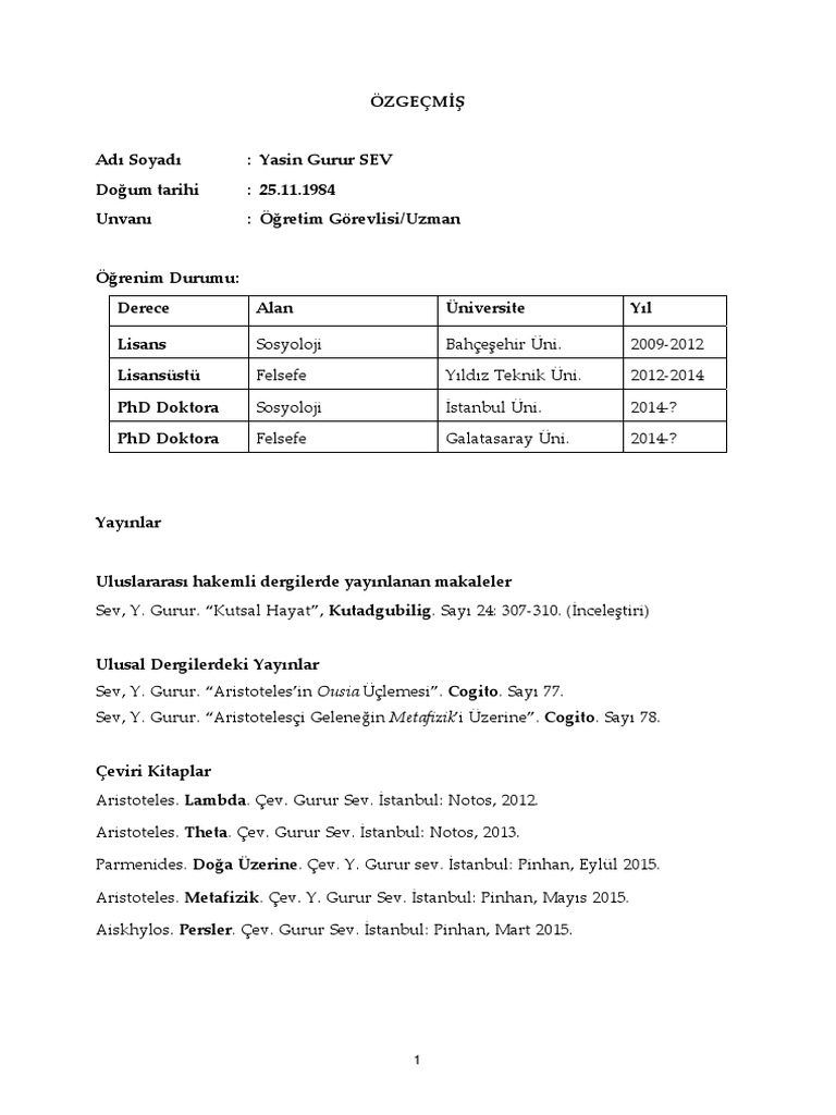 Yasin Gurur Sev PDF | PDF