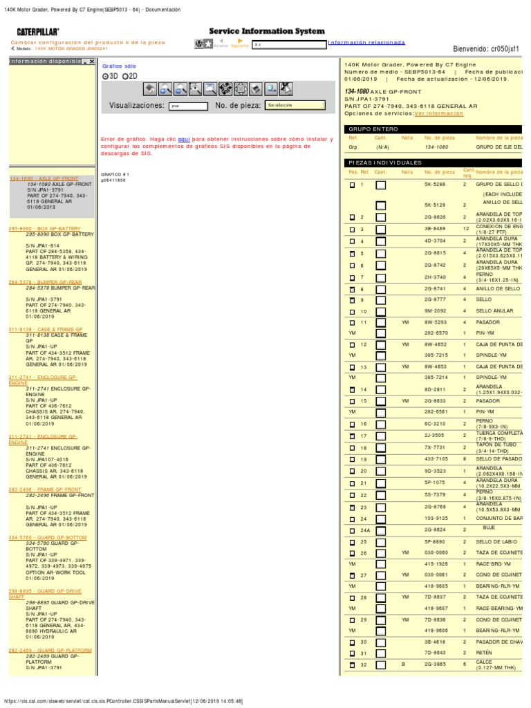 140K Motor Grader, Powered by C7 Engine (SEBP5013 - 64) - Documentación | PDF | Business