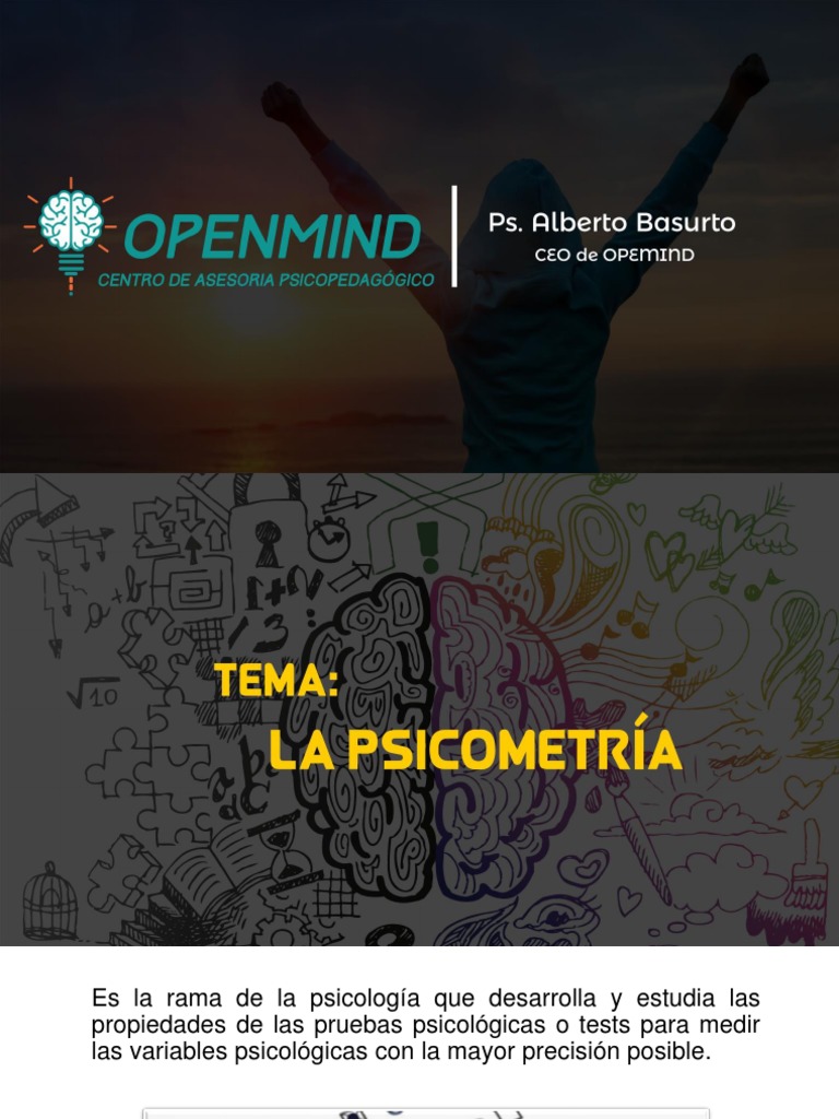 Presentación Psicometria | PDF | Medición | Psicometría