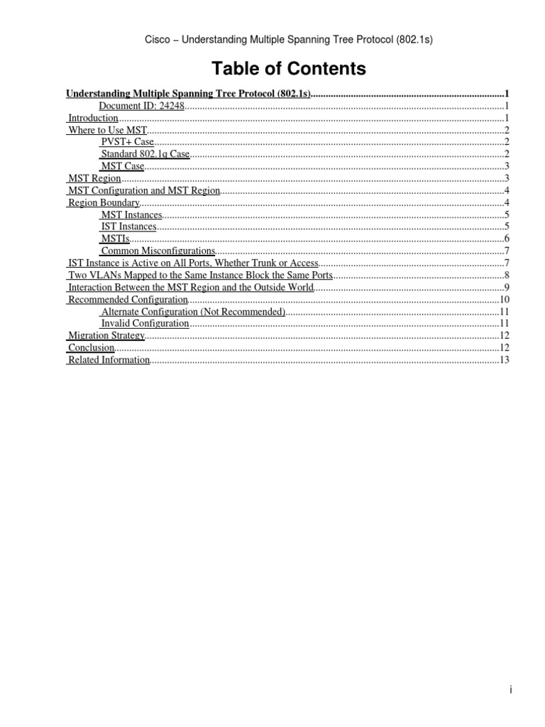 Understanding Multiple Spanning Tree Protocol (802.1s