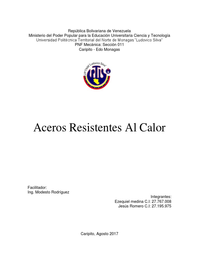 Aceros Resistentes Al Calor | PDF | Acero inoxidable | Acero