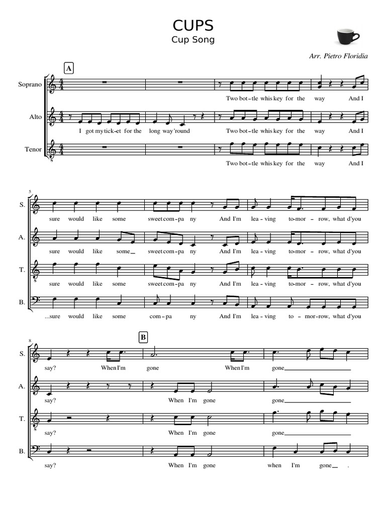 Cup Song: Soprano | PDF