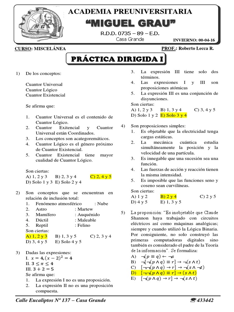 Algebra Lumbreras Pdf Proposición Inferencia