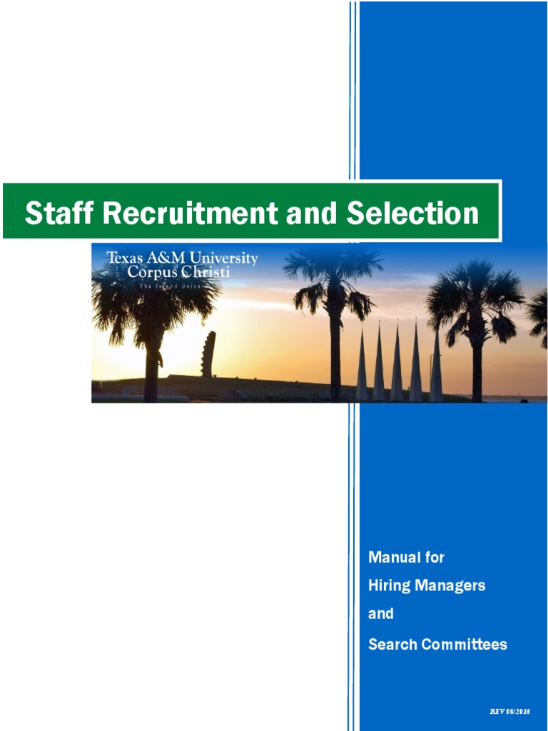 Staff Recruitment and Selection Guide | PDF | Human Resources ...